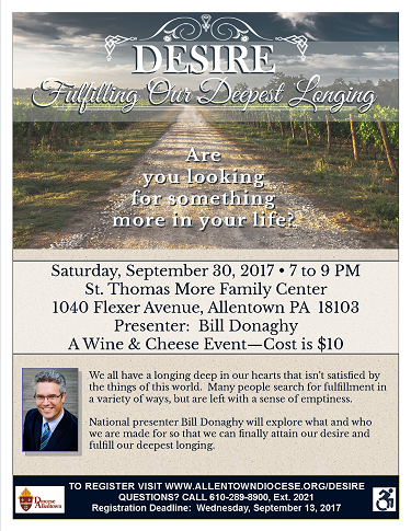 Desire: Fulfilling Our Deepest Longing | Roman Catholic Diocese of ...